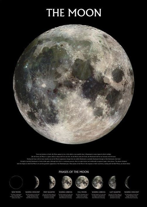 Space posters - Earth's Moon poster PP0432 – Panic Posters
